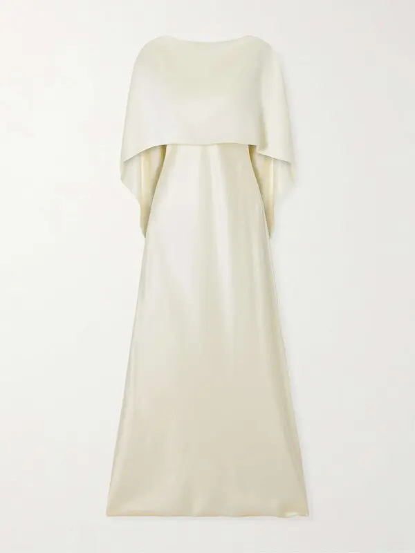 HEIRLOME Anna Silk-satin Maxi Dress - Ivory