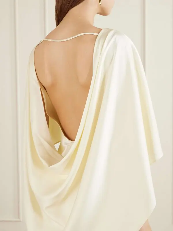 HEIRLOME Anna Silk-satin Maxi Dress
