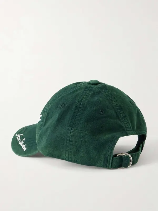 Acne Studios Carliy Venice Logo-embroidered Cotton Cap