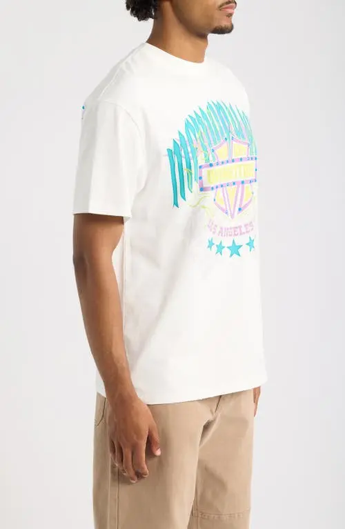 MEMORY LANE Unforgettable Embellished Shield Oversize Cotton Graphic T-shirt
