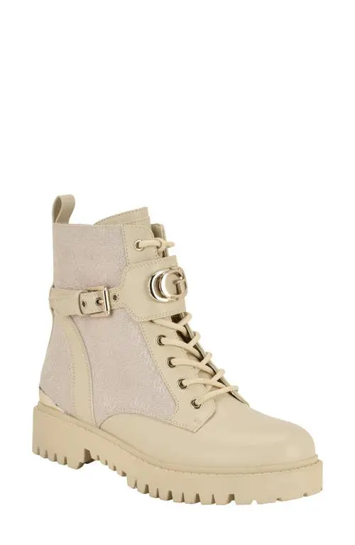 Guess Olanna Combat Boots With Lug Sole