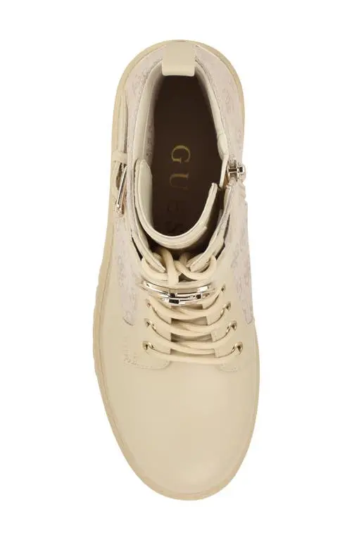 Guess Olanna Combat Boots With Lug Sole