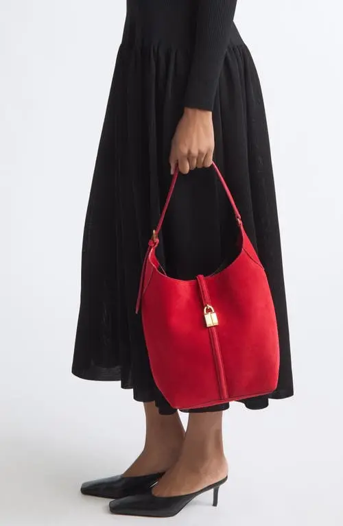 DEMELLIER Siena Suede Bucket Bag