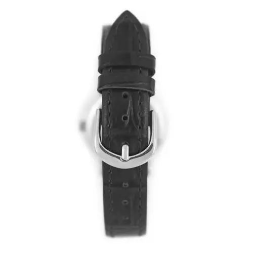 PEUGEOT Sun-moon Phase Leather Watch 26mm - Black