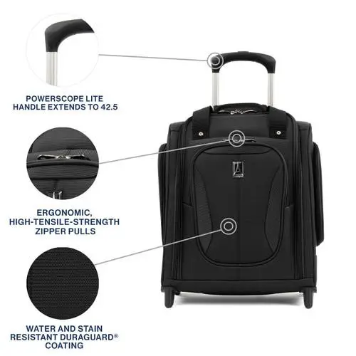 TRAVELPRO Tourlite Softside Compact Carry-on Rolling Luggage - Black