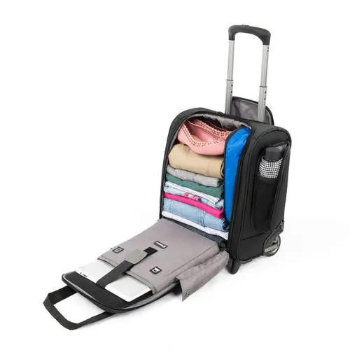 TRAVELPRO Tourlite Softside Compact Carry-on Rolling Luggage - Black