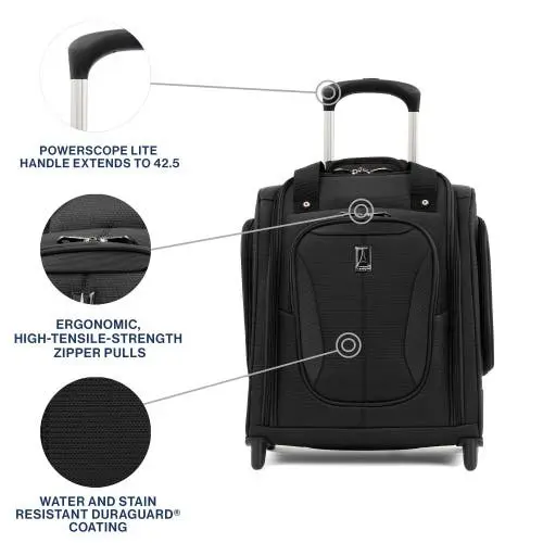 TRAVELPRO Tourlite Softside Compact Carry-on Rolling Luggage - Black