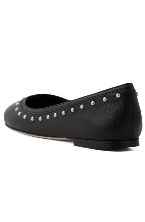 ELIZEE Gemma Flat Studded Ballerina Flats