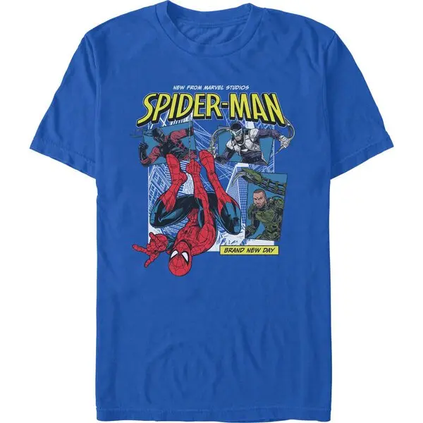 SPIDER-MAN: BRAND NEW DAY Marvel Spider-man Brand New Day Guardian Of New York And Villains T Shirt - Royal Blue