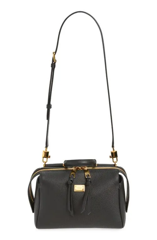 Dolce & Gabbana Vittoria Leather Top Handle Bag - 80999 Nero