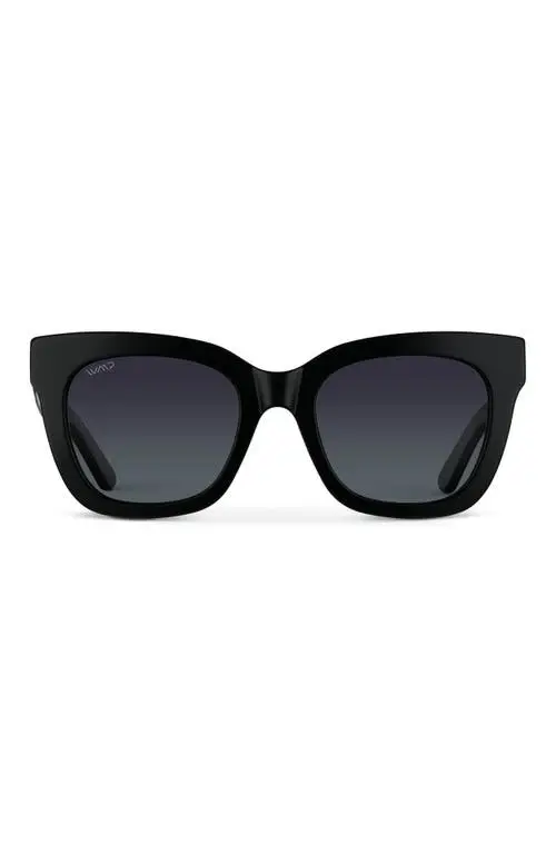 WMP EYEWEAR Stormi 50mm Cat-eye Polarized Sunglasses - Black