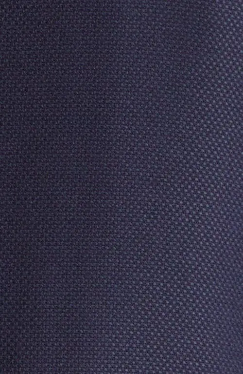 Isaia Capri Navy Wool Hopsack Blazer