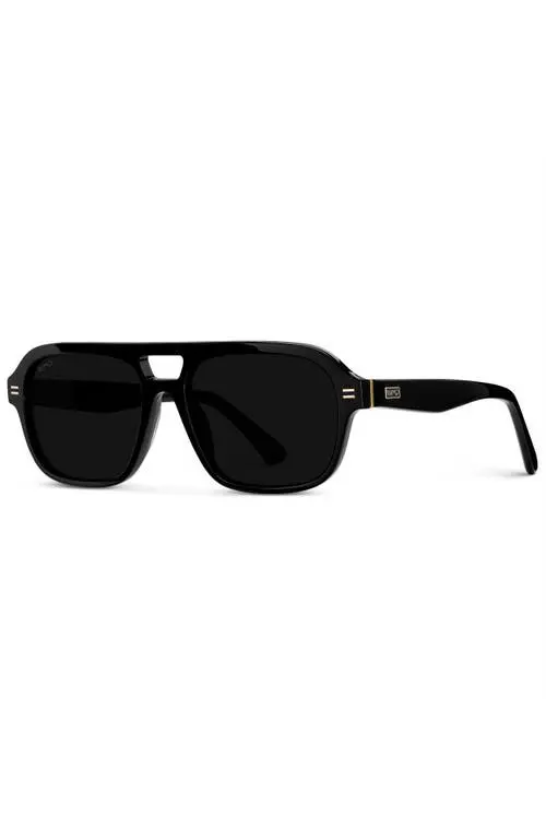 WMP EYEWEAR Ember54mm Classic Aviator Polarized Sunglasses - Black
