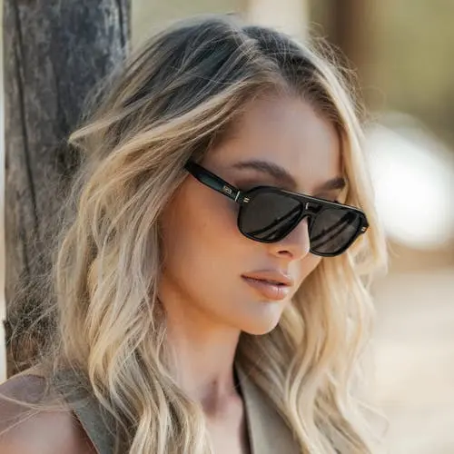 WMP EYEWEAR Ember54mm Classic Aviator Polarized Sunglasses - Black