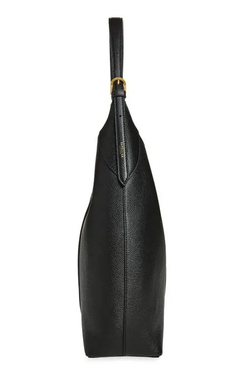 DEMELLIER The Large Siena Leather Bucket Bag - Black