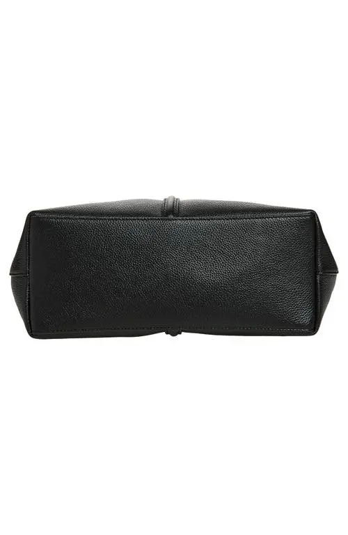 DEMELLIER The Large Siena Leather Bucket Bag - Black