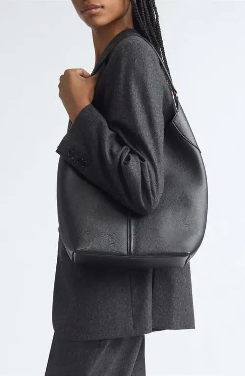 DEMELLIER The Large Siena Leather Bucket Bag - Black
