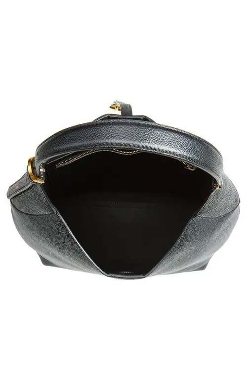 DEMELLIER The Large Siena Leather Bucket Bag - Black