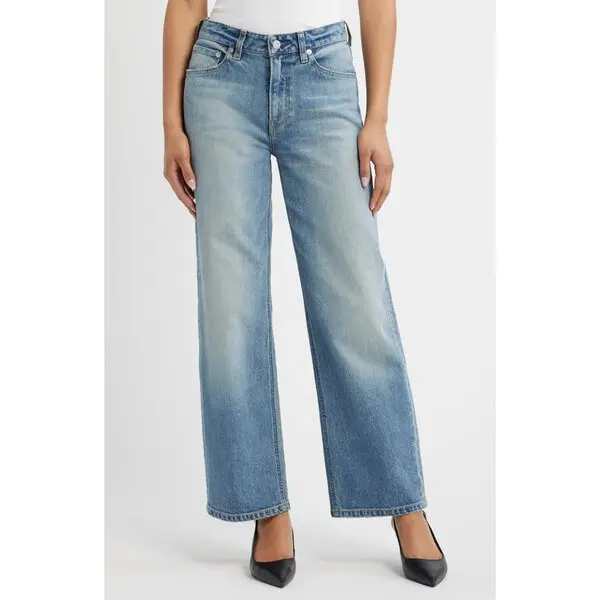 Moussy Vintage Idabel High Waist Straight Leg Jeans