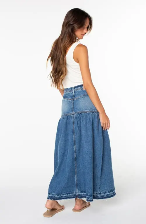 Roxy Nocturne Denim Maxi Skirt