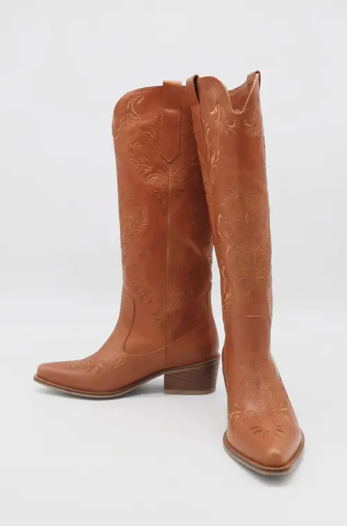 STIVALI NEW YORK Jolene Western Boots - Brown