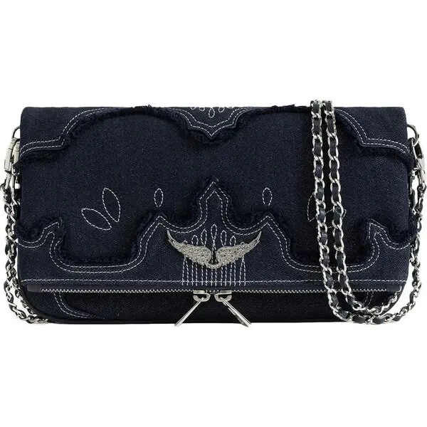 Zadig&Voltaire Rock Denim Clutch