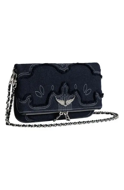 Zadig&Voltaire Rock Denim Clutch
