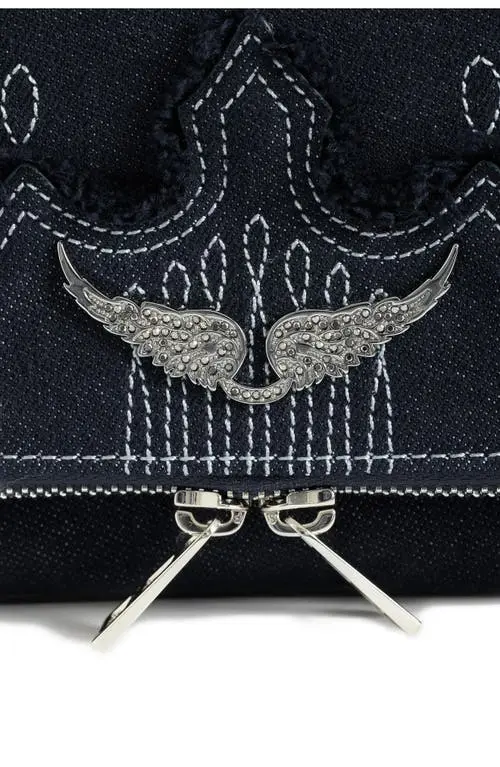 Zadig&Voltaire Rock Denim Clutch