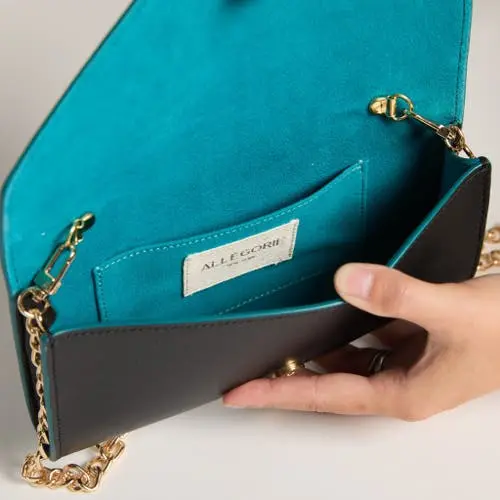ALLEGORIE Gala Clutch / Wallet-on-chain - Turquoise