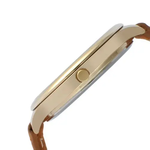 PEUGEOT Sun Moon Multi Function Suede Strap Watch38mm