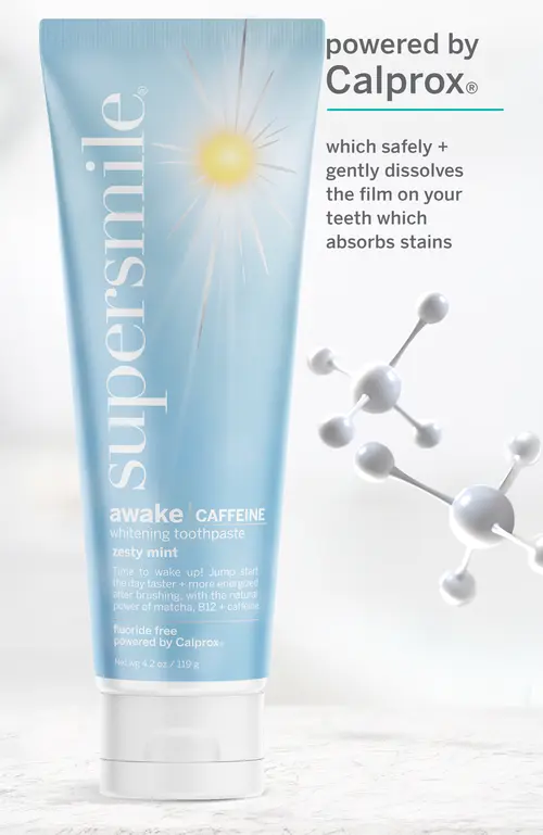 SUPERSMILE Whitening Toothpaste Awake 4.2 Oz With Accelerator 0.5 Oz