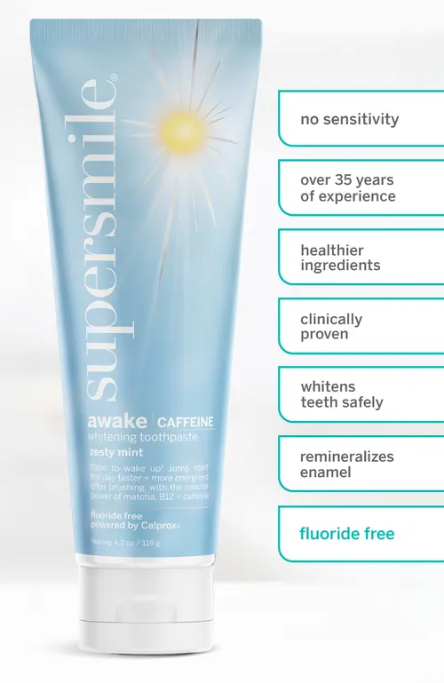 SUPERSMILE Whitening Toothpaste Awake 4.2 Oz With Accelerator 0.5 Oz