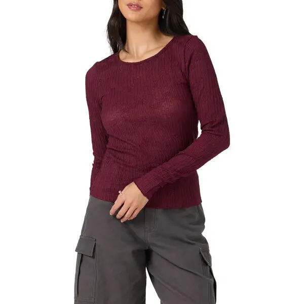 O'Neill Marliz Lace Long Sleeve Top - Fig