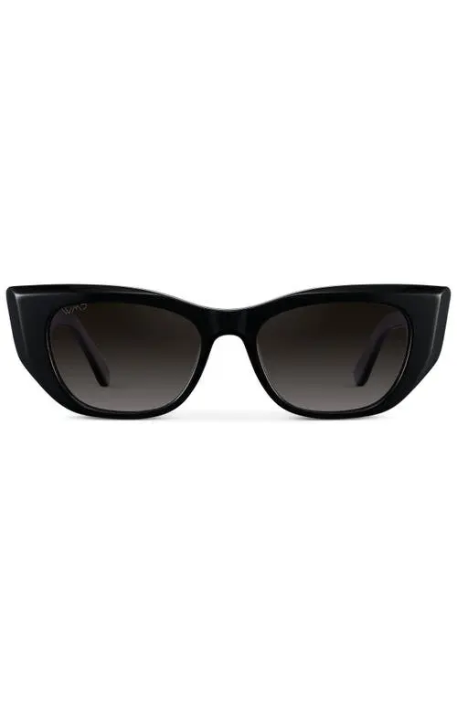 WMP EYEWEAR Evelyn Cat-eye Polarized Sunglasses - Black