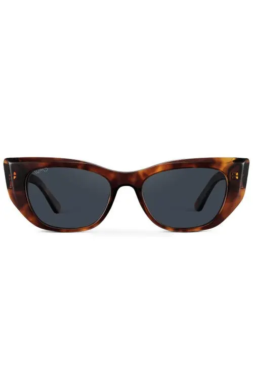WMP EYEWEAR Evelyn Cat-eye Polarized Sunglasses - Ember Tortoise