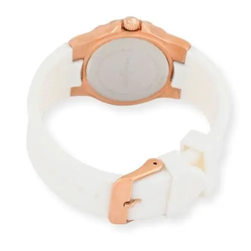 PEUGEOT Summer Crystal Bezel Silicone Rubber Watch- 38mm
