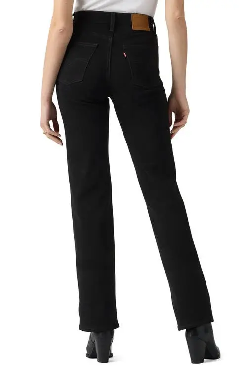 LEVI'S High Waist Straight Leg Jeans