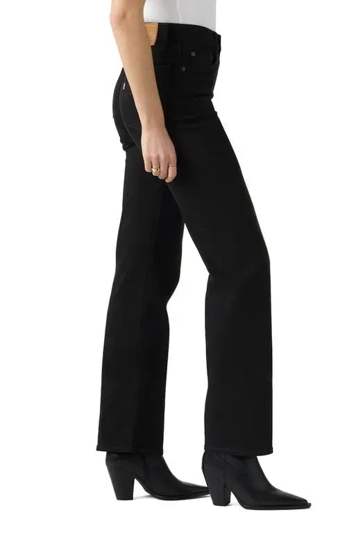 LEVI'S High Waist Straight Leg Jeans