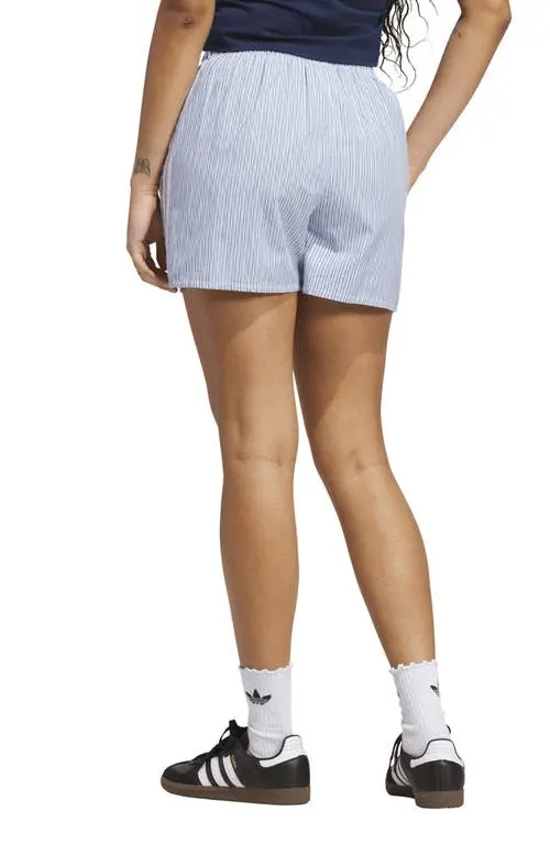 ADIDAS ORIGINALS Striped Cotton Boxer Shorts - Clear Sky