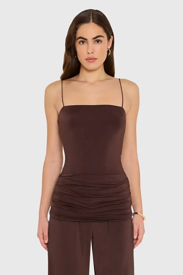 Amanda Uprichard Pippa Top - Cocoa