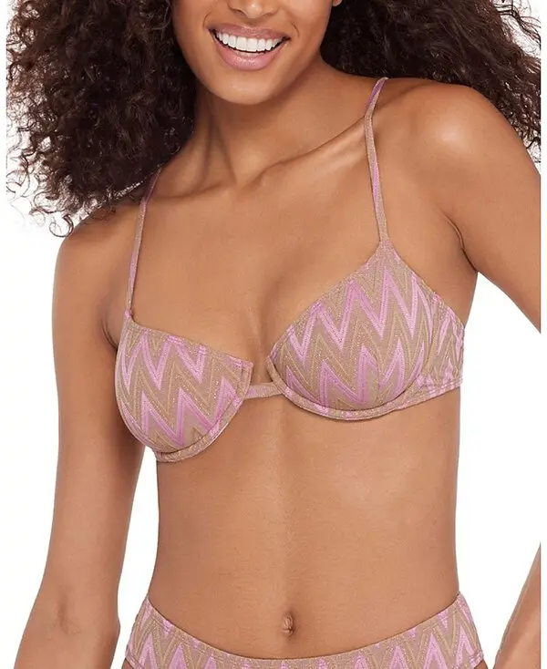 Steve Madden X-back Demi Underwire Bikini Top - Orchid