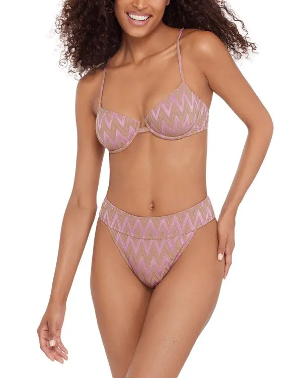 Steve Madden X-back Demi Underwire Bikini Top - Orchid