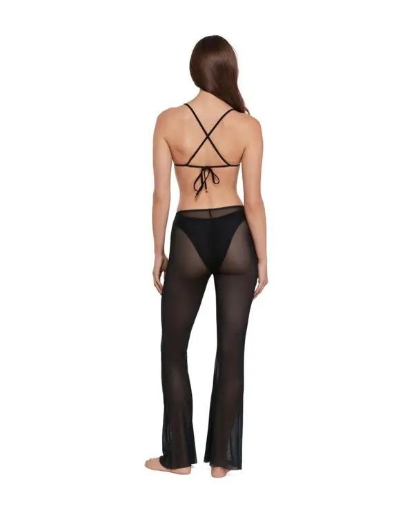 Steve Madden Mesh Adjustable Flare Pants Cover Up