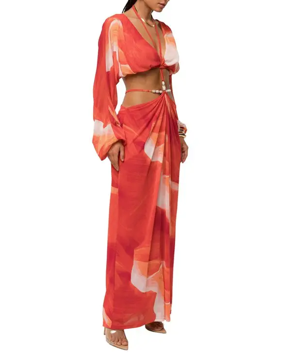 JLUXLABEL Hera Draped Maxi Skirt