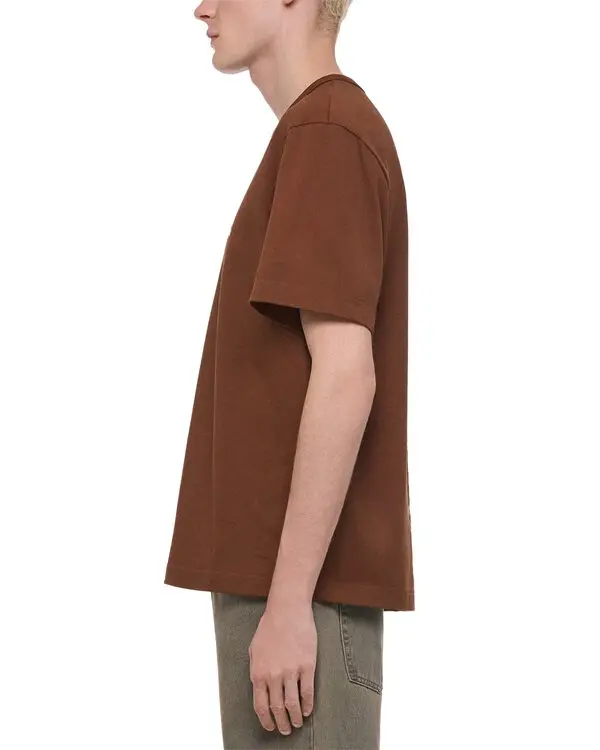 Helmut Lang Logo Crewneck T-shirt - Bourbon