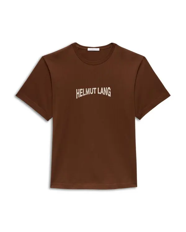 Helmut Lang Logo Crewneck T-shirt - Bourbon