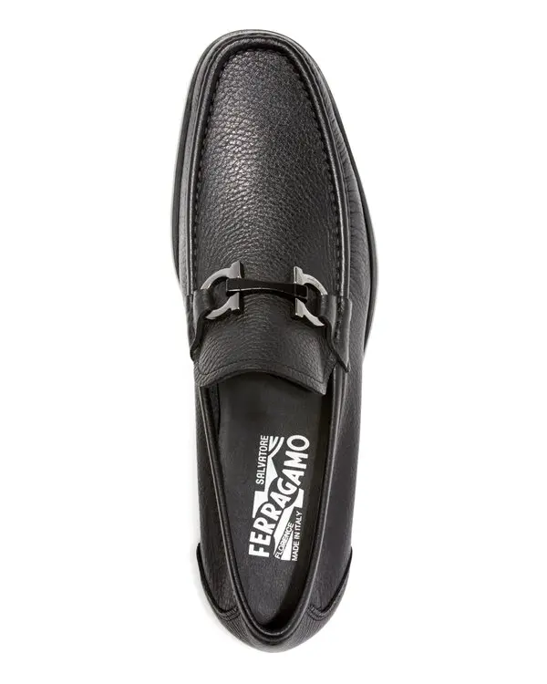FERRAGAMO Grandioso Gancini Bit Leather Loafers