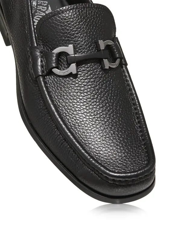 FERRAGAMO Grandioso Gancini Bit Leather Loafers
