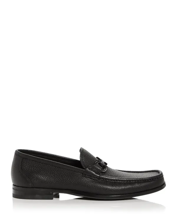 FERRAGAMO Grandioso Gancini Bit Leather Loafers