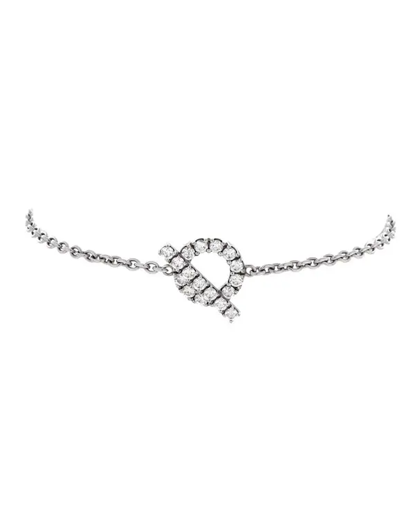 Hermès Finesse Bracelet 18k Gold And Diamonds - White